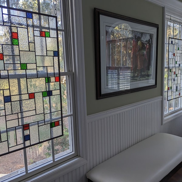Hundertwasser Inspired Whimsical, Multicolor, Mushrooms #3 Stained ...