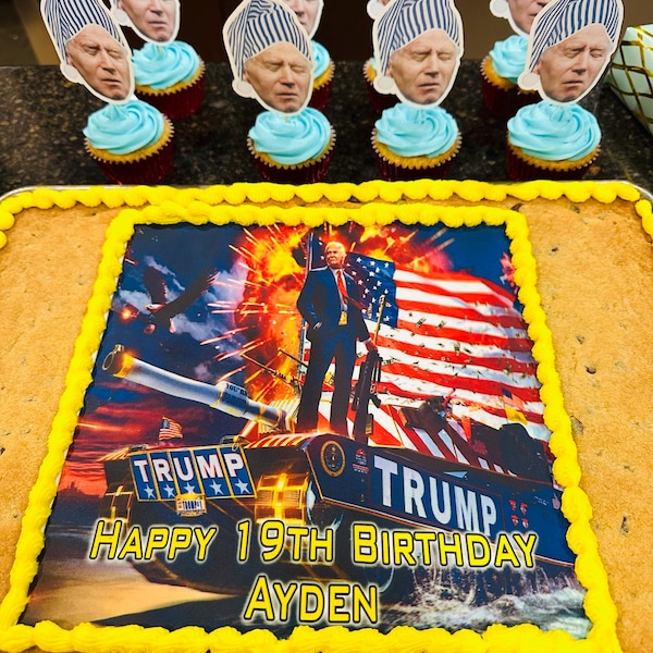 Trump/vance Cupcake Toppers Party - Etsy