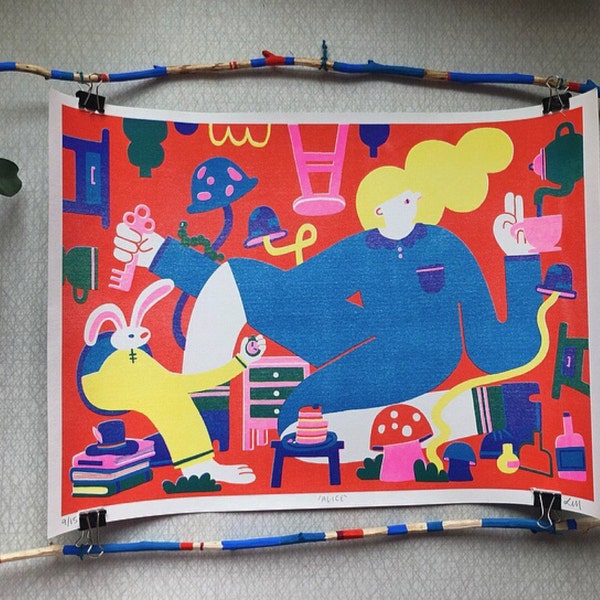 Thorns - A3 Risograph Print - Etsy