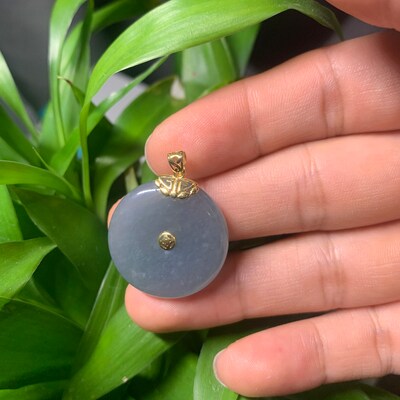 Large Natural Burmese Icy Translucent Greenish Gray Jadeite Beaded ...