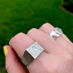 Boat wax seal signet ring | Etsy