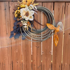 Western Cowboy Rope Wreath / Rustic Lariat Wreath / Farmhouse Wreath ...