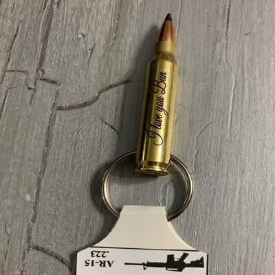 AR-15 Bullet Keychains Custom Engraved Gifts for Him gifts for Her ...