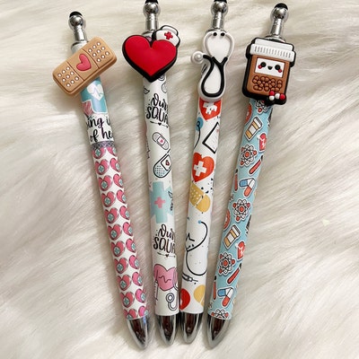 Nurse Pen Wraps, Medical Pen Wrap, Glitter Pen Wraps, Registered Nurse ...