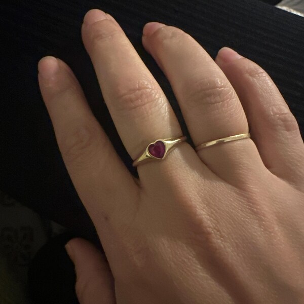 14k Gold Ruby Ring Eternity Band Ring Micro Pave Red Ruby Ring Unique Wedding Band 14k Ruby and ...