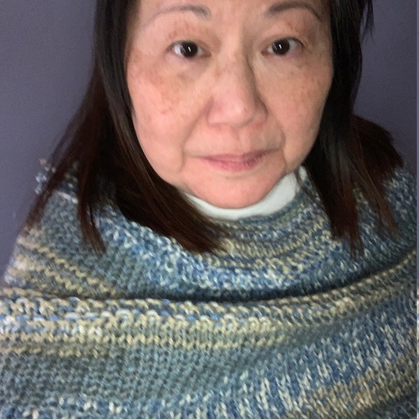 Shoulder Cape, Outlander Shawl, Shoulder Wrap, Knitted Poncho, Cotton ...