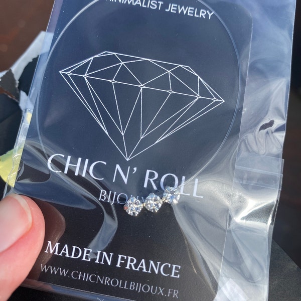 Invisible Solitaire Necklace (4 Prongs) in 6mm or 8mm Austrian Crystal ...