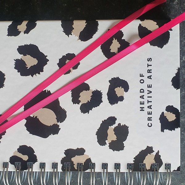 Personalised Teacher Planner / Lesson Planner 2025-26 - Leopard Print ...