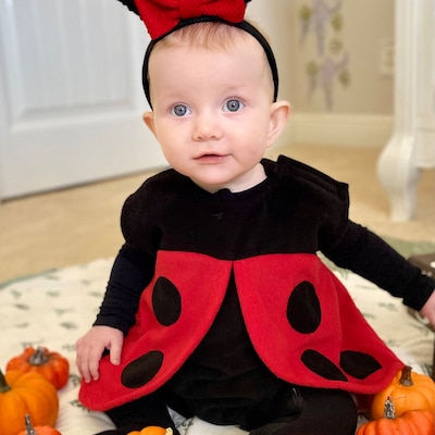 Baby Ladybug Costume, Infant Girl 1st Halloween Costume, Newborn ...