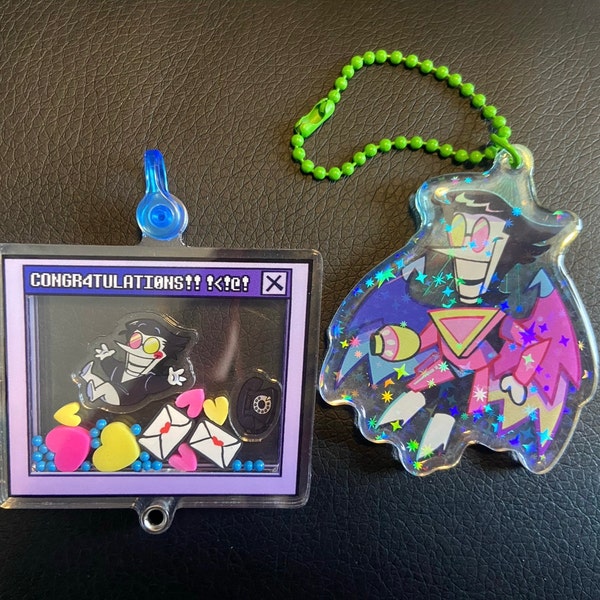 Spamton NEO Deltarune Holographic Keychain - Acrylic and Epoxy Charm 2. ...