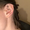 Double Staple Studs Double Piercing Earrings Staple - Etsy