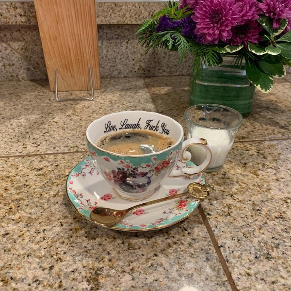 FREE Shipping-whiskey Teacup and Saucer Set, 8 Ounces. Food-and ...