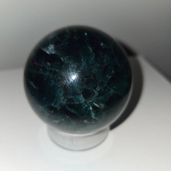 Amazing Azurite and Malachite Crystal Sphere. 65mm. Beautiful Deep ...