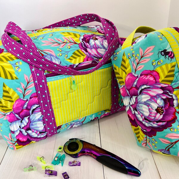 PDF Holland Duffle Pattern || Quilted Boxy Duffle Bag PDF Pattern ...