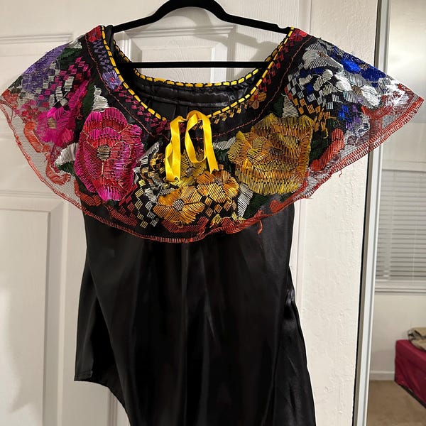 Hand Embroidered Chiapaneca Blouse. Colorful Mexican Blouse ...