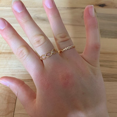 Adjustable 18k Gold Plated Double Helix Style Ring - Etsy