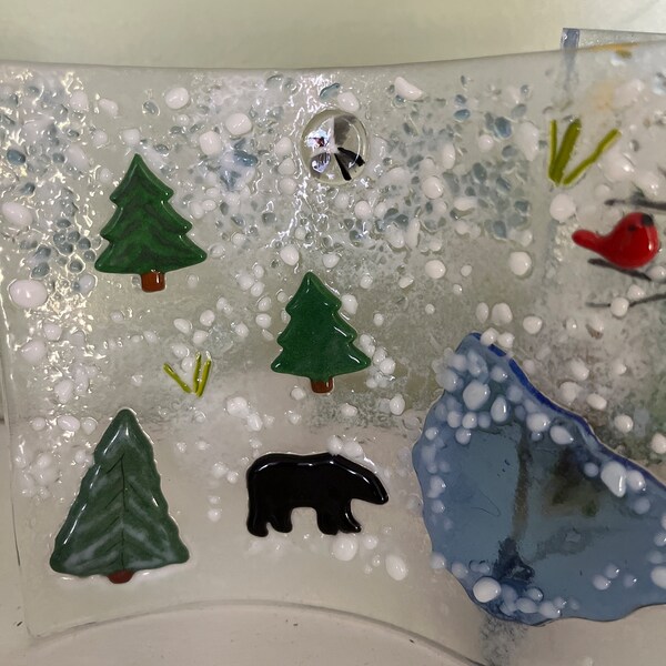 Bullseye Glass, COE 90, Fused Glass Red and Yellow Tulip Enhancements ...