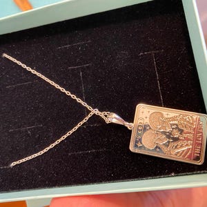 Egyptian Scarab Round Pendant, 14K Solid Gold Flying Beetle Necklace ...