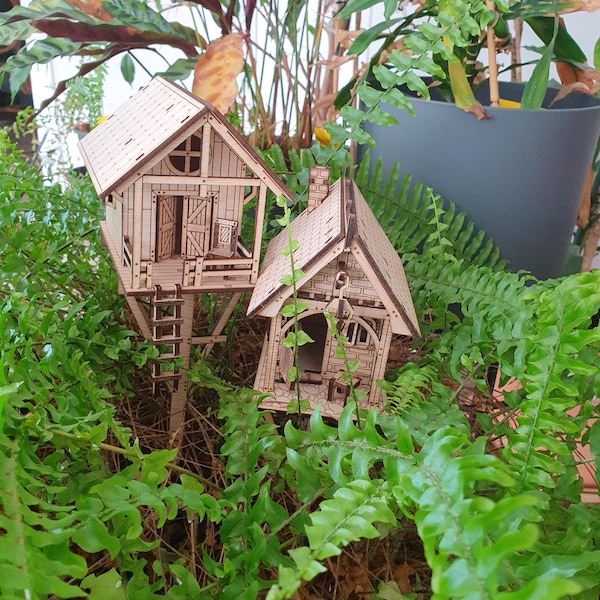 Plant Hut - Small DIY Miniature Tribal-inspired Plant Decor | Small ...