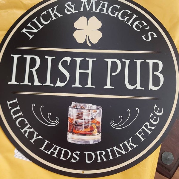 Custom Irish Pub, Whiskey Irish Bar, Irish Whiskey Pub, Decor for Irish ...