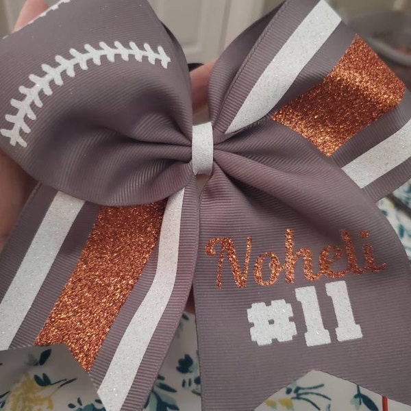 Black and Gold Cheer Bow, Custom Team Squad Bows, Great Sideline School ...