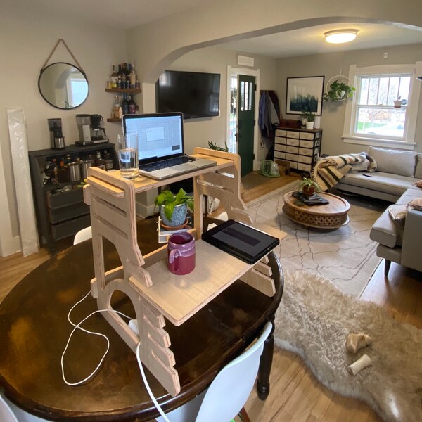 Stand up / Standing Desk for Home Office. Great Riser for College ...