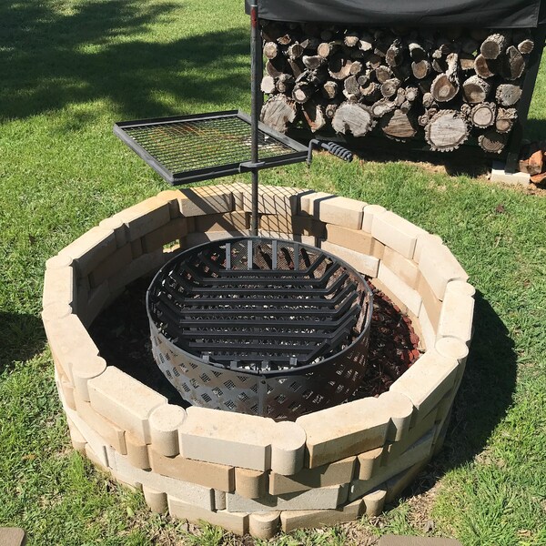 Lift off Dome Fire Pit Safety Screen 304 Stainless Mesh Steel, Round ...