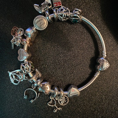 Princess Girl Charm for Bracelet Cartoon Charm Sterling - Etsy