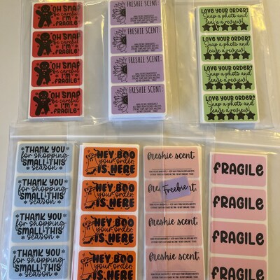 Car Diffuser Care 2.25x1.25 Thermal Printed Small Business Packaging ...