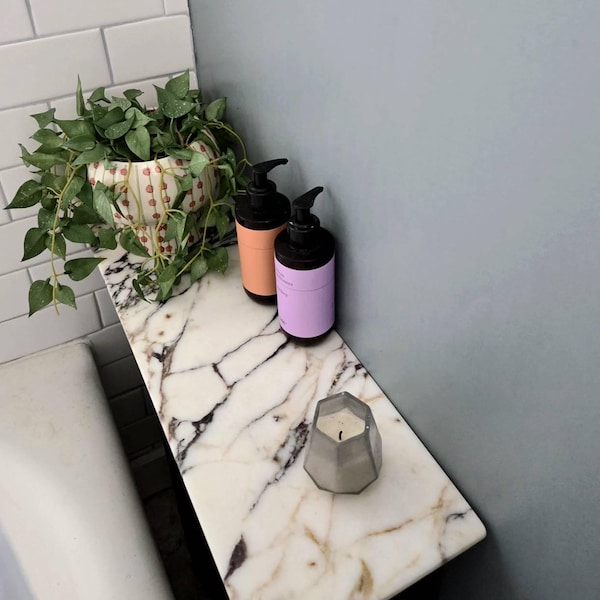 Custom Size Calacatta Viola Marble Polished Marble Night Stand Top ...