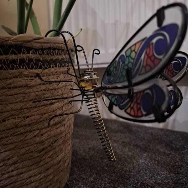 Gold Metal Dragon Garden Wind Rocker Mystical Outdoor Weather Ornament ...