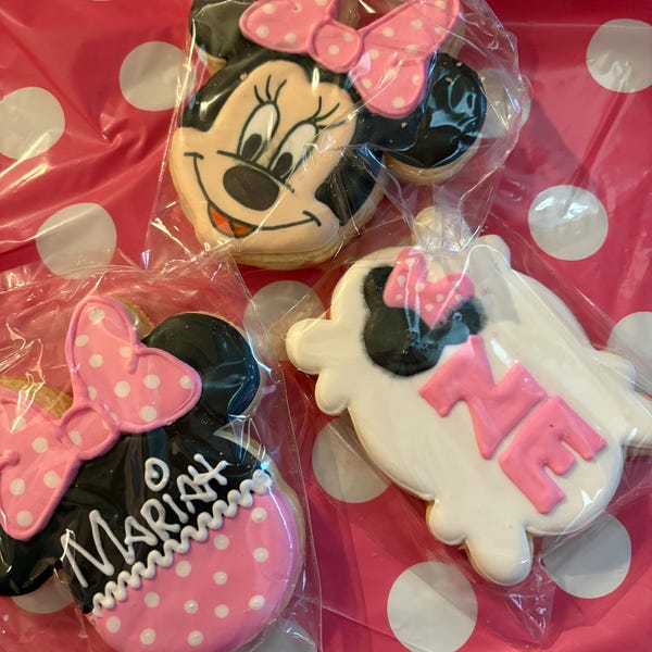 Minnie Mouse Cookies - Etsy