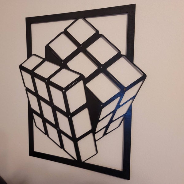 Rubic Panel Laser Cut Files SVG DXF, Home Wall Art Decor, Cdr Vector ...