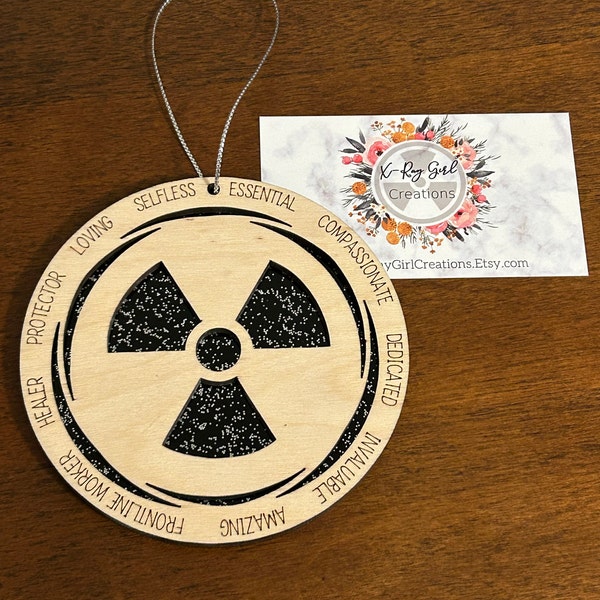 Radiation Symbol Ornament, Xray Tech Ornament, Xray Christmas Ornament ...