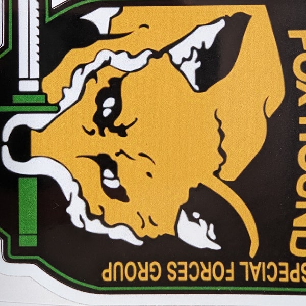 Metal Gear Solid Sticker Vinyl Decal Set - Solid Snake Liquid MGS Fox ...