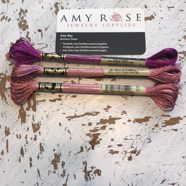 DMC Light Effects Floss - Choose Your Colors and Quantity - Metallic ...