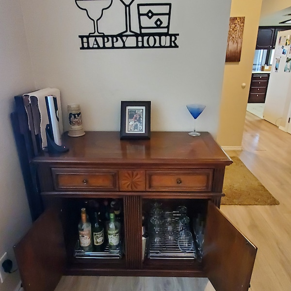 Personalized Bar Theme Sign, Custom Happy Hour Sign, Whiskey Sign ...