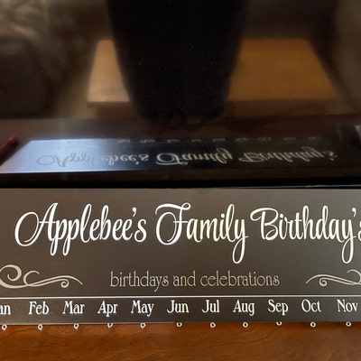 Office Birthday Calendar for Staff Birthdays Board Calendar Wood Discs ...