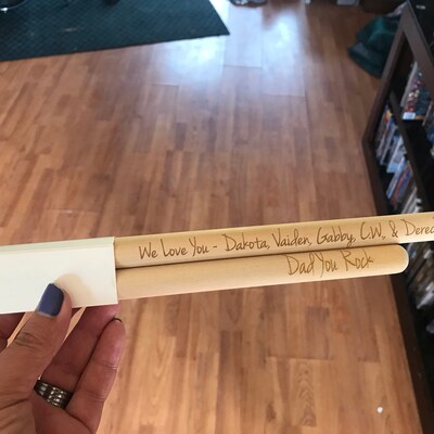 My Daddy Rocks 2B Drum Sticks Father's Day Gift Drummer Dad Valentine's ...