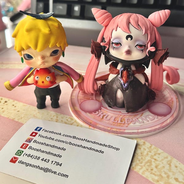 Customize Commission: Custom Skullpanda Popmart to Sailor Handmade Clay ...