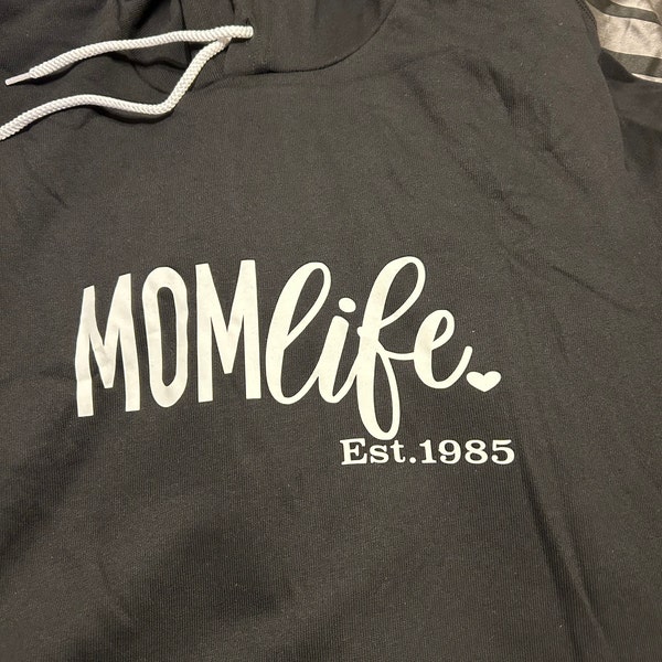 Mom Life Sweatshirt, Sleeve Print, Mom Sweater, Mom Sweatshirt, Gift ...