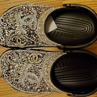 Adult-diamonds & Pearls-custom Embellished Crocs 100% Customizable - Etsy