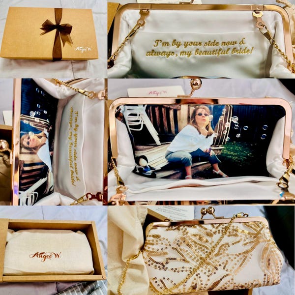 TOP UP - the Original Personalized Photo Clutch, Wedding Gift for ...