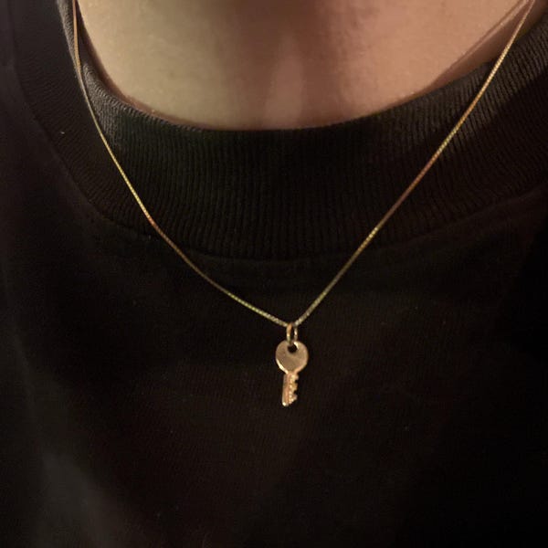 Gold Necklace, Solid Gold Chain, Tiny Gold Chain, Dainty Gold Chain ...