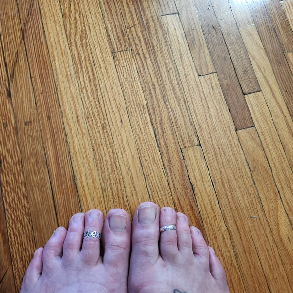 Silver Floral Ring - Sterling Silver Stacking Ring - Pinkie Ring ...