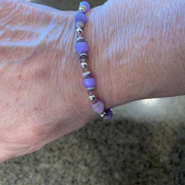 Tila/tile Stretch Bracelets With Specialty Custom Beads - Etsy