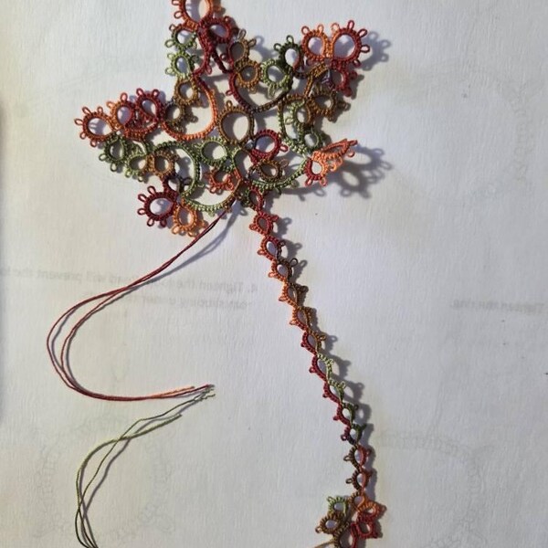 Tatting Pattern "maple Leaf" PDF Instant Download - Etsy