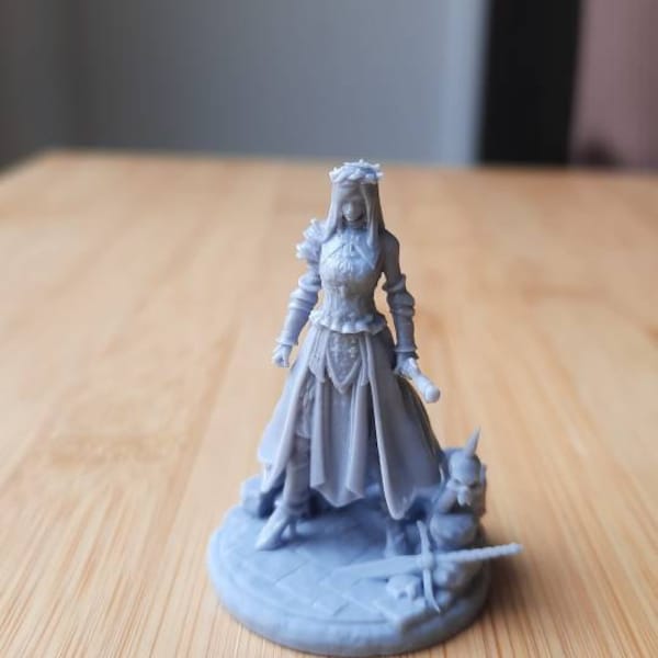 Nun Healer Miniature | Female Cleric Miniature | for D&D 5e, Pathfinder ...
