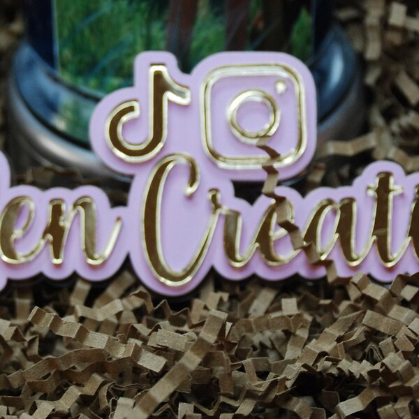 Physical Watermark | Business Watermark | Laser Cut Name | Social Media ...