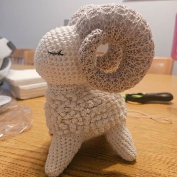 Ram Amigurumi Pattern, Crochet Sheep/lamb/aries Pattern ENG, UKR, GER ...